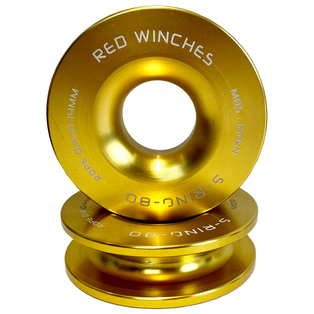 Red Winch Snatch Ring 8T - SJM Offroad