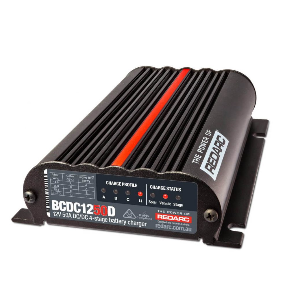REDARC DUAL INPUT 50A IN-VEHICLE DC BATTERY CHARGER - SJM Offroad
